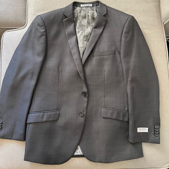 Tazio | Suits & Blazers | Mens Grey Slim Fit Suit | Poshmark